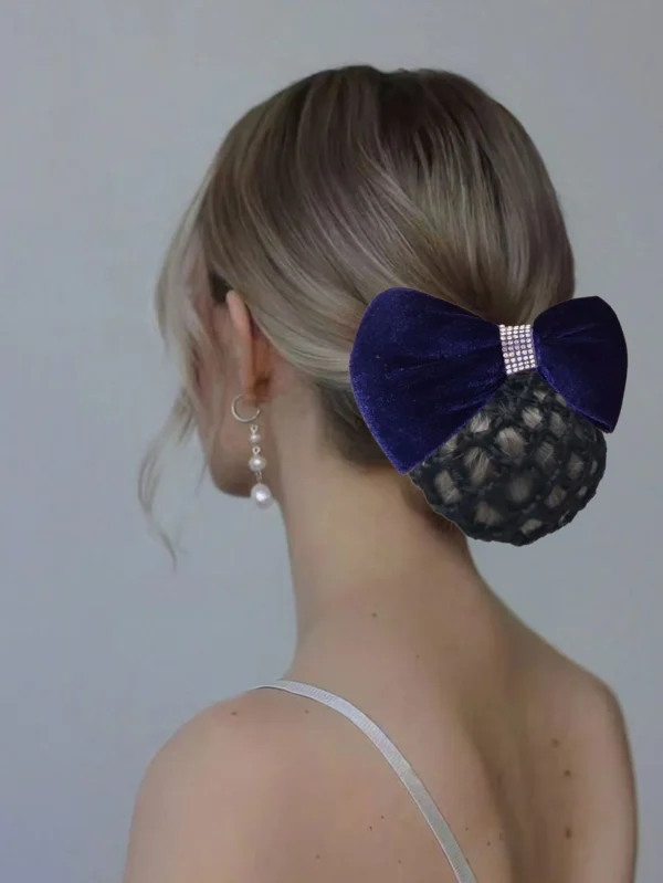 Gold Velvet Diamond Hair Net - Luxury hair adornments elegant jewelry